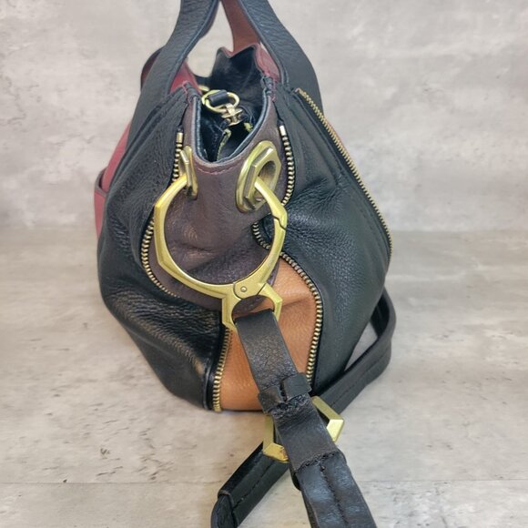 Dr Yany | Bags | Dr Yany Bag Hobo Red Black Leather Gold Hardware ...